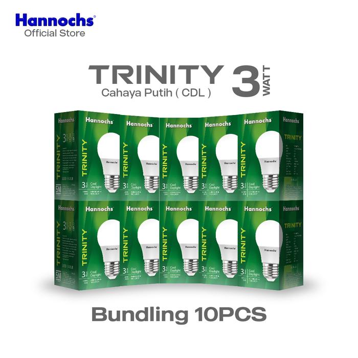 Promo Hannochs Lampu Bohlam LED Trinity 3W isi 10pcs Cahaya Putih - Kab. Tangerang - Hannochs ...