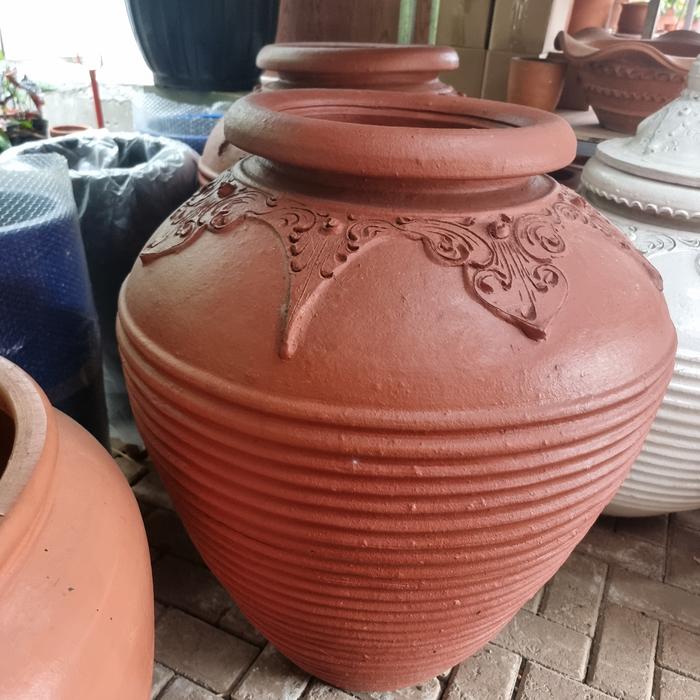 Jual GENTONG BESAR GENTONG TANAH LIAT BANYAK MOTIF BISA UNTUK TEMPAT ...