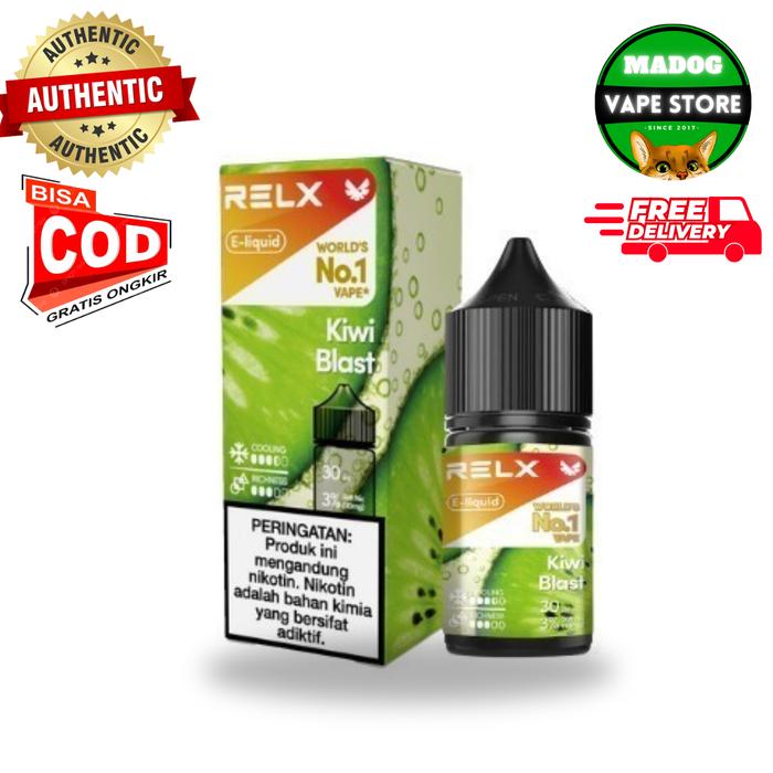 Jual Liquid Saltnic Relx Kiwi Blast 30ml 30mg | RELX LIQUID KIWI - Kab ...