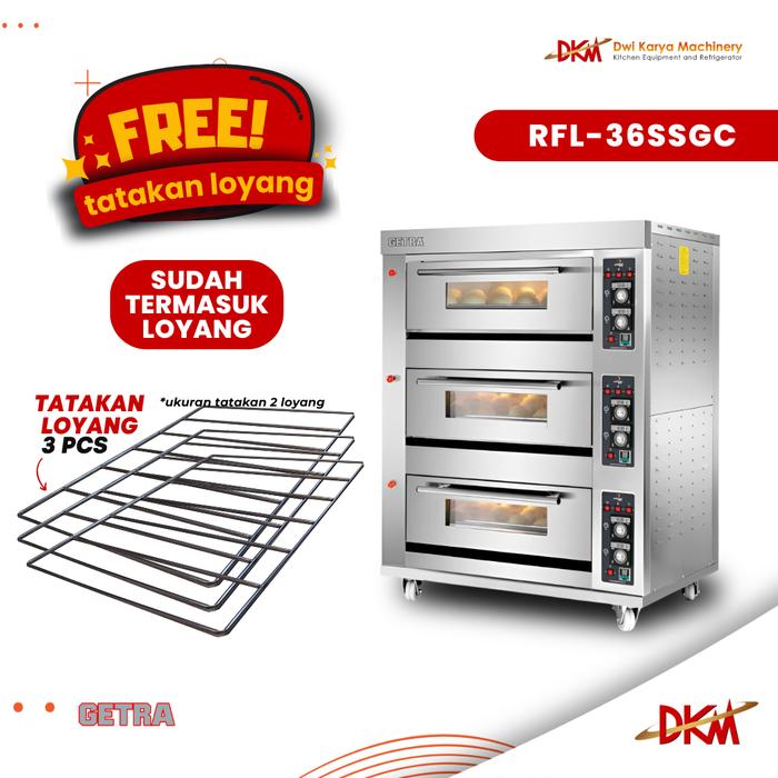 Jual Getra Oven Gas 3 Deck 6 Tray RFL-36SSGC - Kota Surabaya - Dwi ...