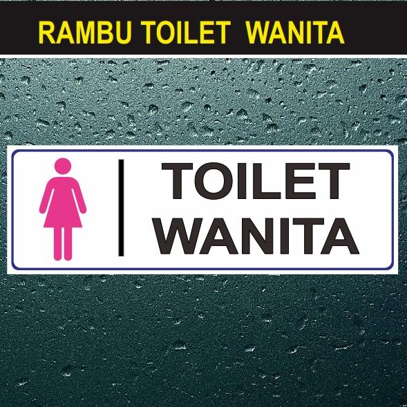 Jual Stiker Vinyl Indikasi Toilet PRIA WANITA / Rambu Arah Toilet ...