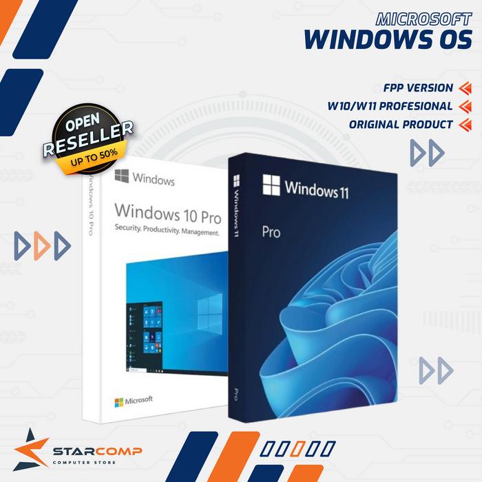 Promo MICROSOFT Windows 11 Pro or Windows 10 Pro FPP - W11 Cicil 0% 3x ...