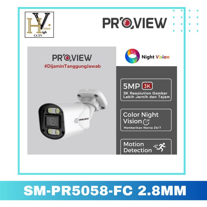 Jual PROVIEW Analog Camera 5MP HD IP66 Night Vision With Audio - Kota ...