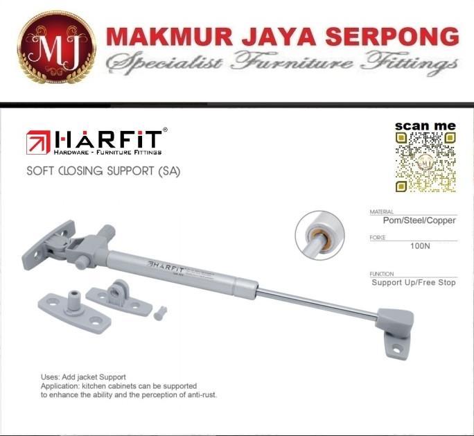 Jual Gas Spring 100 N HARFIT - Engsel Hidrolik Slowmotion Pintu Kabinet ...