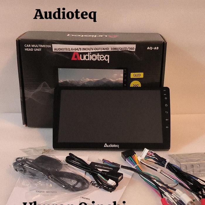 Jual Head Unit Android Audioteq 9 inch Ram 4+64 GB Qled Suport Kamera ...