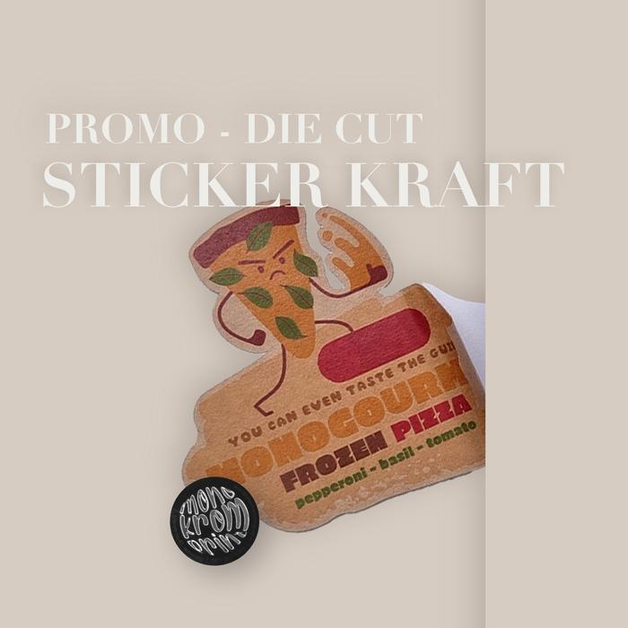 Jual PROMO!! Cetak / Print Sticker Kraft + DieCut ( Potong Putus ...
