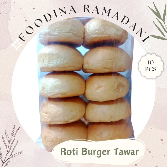 Jual ROTI BURGER Tawar Polos - Fresh Bread [ Isi 10 Pcs ] Harga Per BKS ...