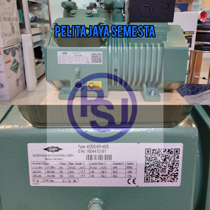 Jual Compresor Bitzer 4CES-6Y-40S / Compressor Bitzer 4CES-6Y-40S 6HP ...