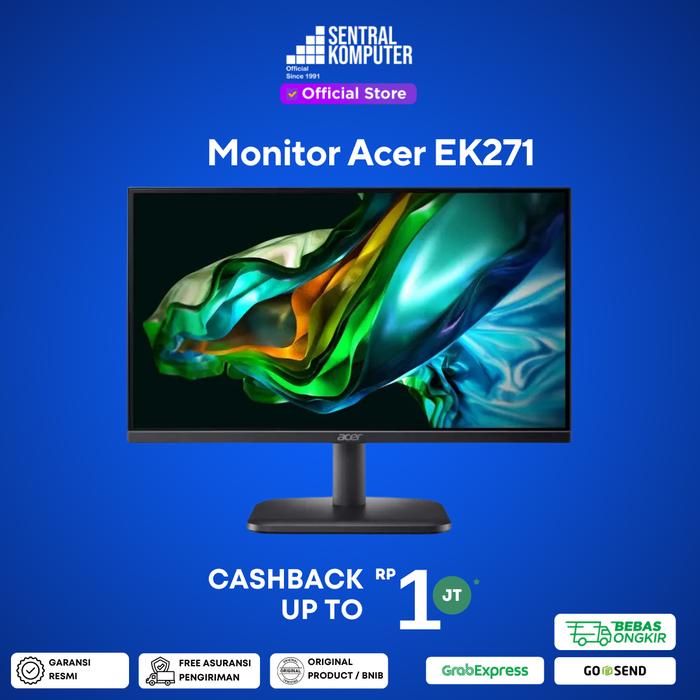 Promo Monitor Acer 27" EK271 E FHD IPS 100Hz Zero Frame / Monitor 27 ...