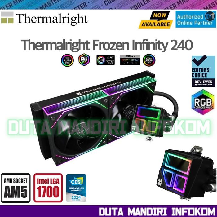 Promo ThermalRight Frozen Infinity 240 360 ARGB - Mirror AIO Liquid Water CPU Cooler for Intel ...