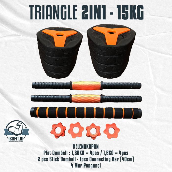 Jual Isofit.id DUMBELL SET / Barbel / Alat Angkat Beban / Alat Fitness ...