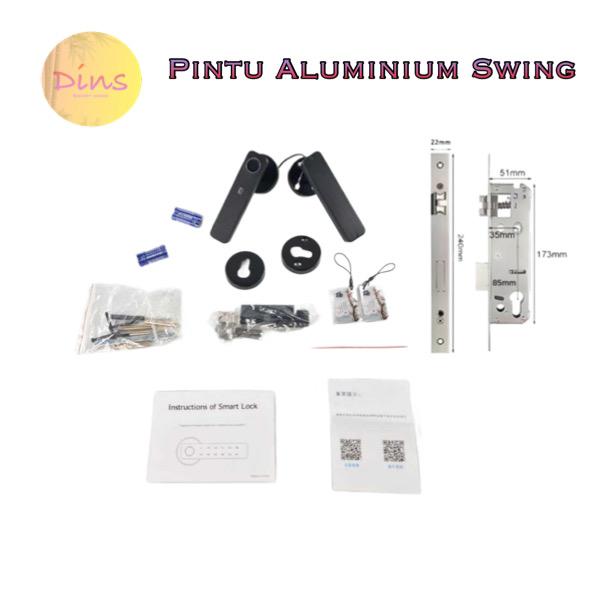 Jual SMART DOOR LOCK PINTU SLIDING SWING KAYU ALUMINIUM PVC BESI - Type ...