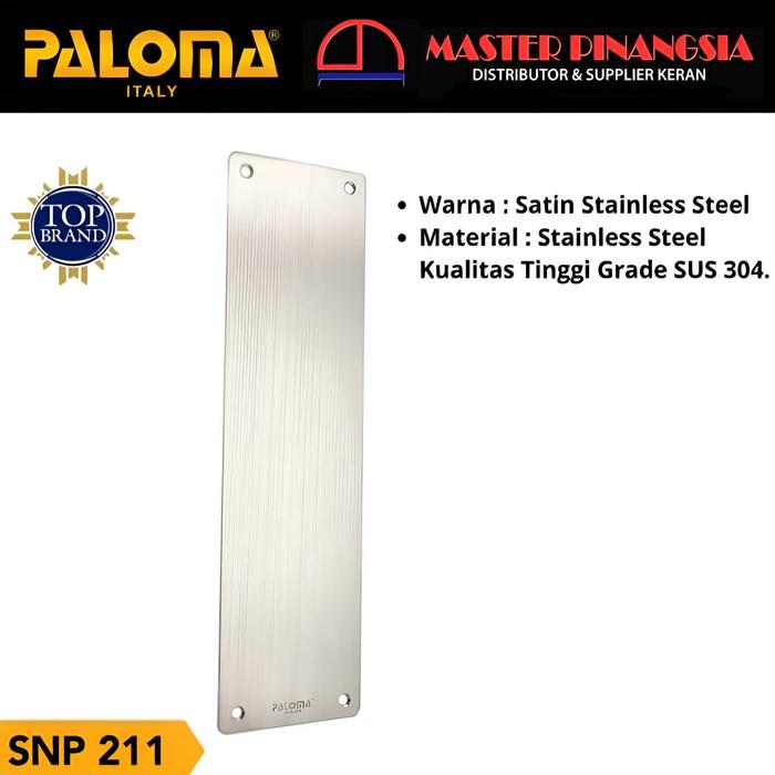 Jual SIGN PLATE PALOMA SNP 211 PUSH PLAT DORONG PINTU (30CM X 8CM ...