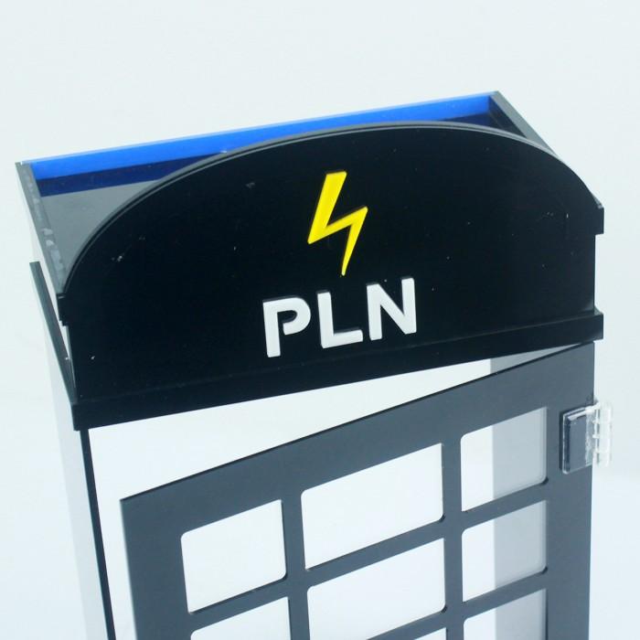 Jual Box Meteran Listrik Akrilik Prabayar London Edition Ukuran Kecil ...