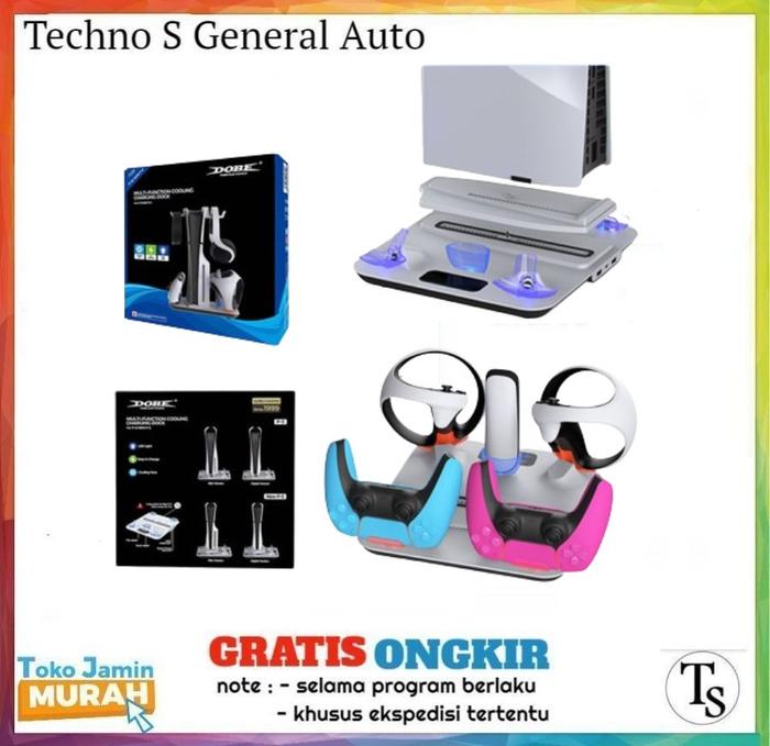 Jual Dobe MultiFunction Cooling Fan Charging Dock For PS5 Slim PS 5 FAT PSVR2 / kipas pendingin ...