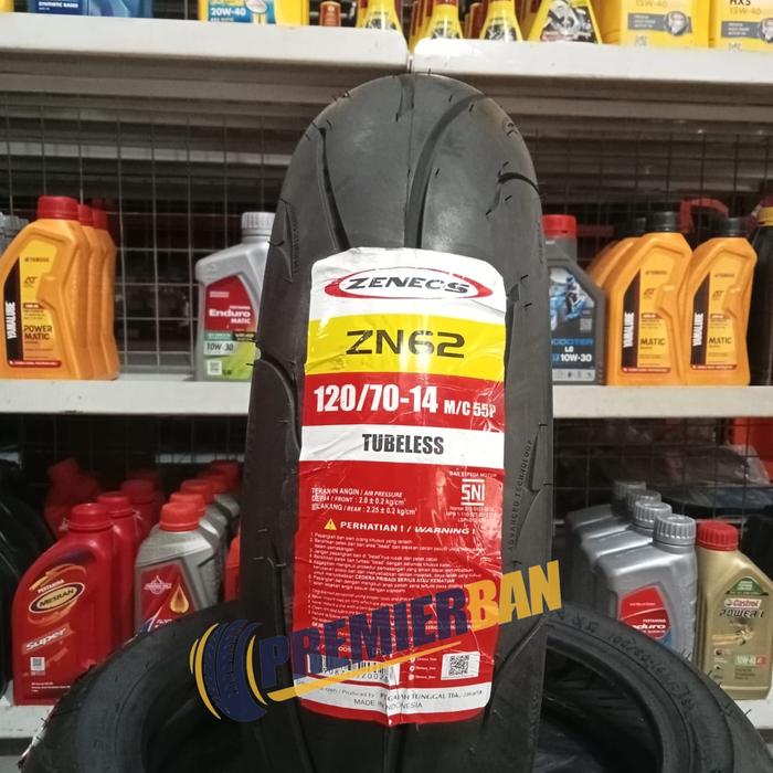 Jual BAN ZENEOS ZN62 RING 14 120/70 TUBELESS BAN MOTOR AEROX,VARIO,PCX ...