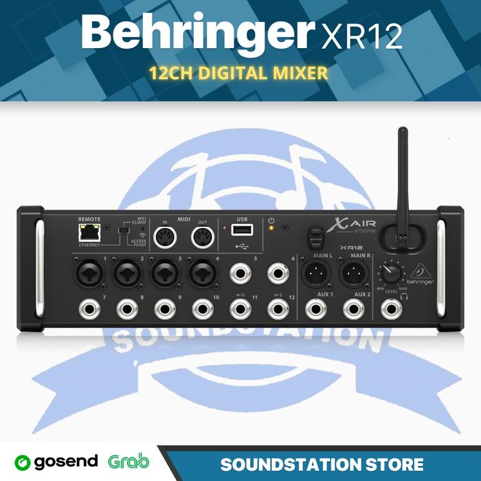 Promo BEHRINGER X AIR XR12 - 12 Input Digital Mixer w/ Midas Preamps ...