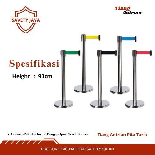 Jual PROMO Standing Barrier Tiang Antrian Railing Stand Pembatas ...