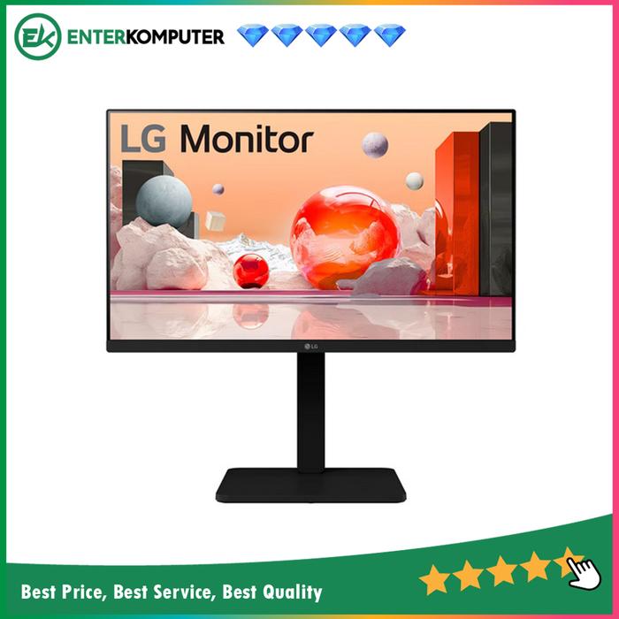 Promo Monitor LG 24BA550-B 23.8" FHD IPS 100Hz Monitor Built-in Speaker ...
