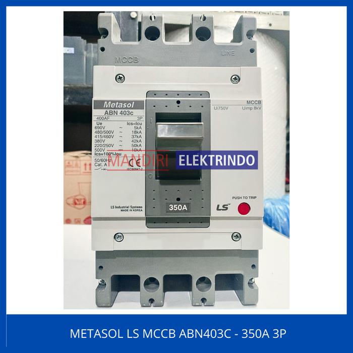 Jual METASOL LS MCCB ABN403C - 350A 3P - Jakarta Pusat - Mandiri ...
