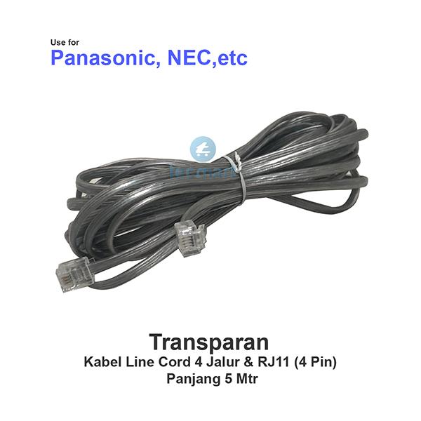 Jual Kabel Line Telepon 2meter/ 3meter/ 5meter/ 10 meter isi 4 + Rj11 ...