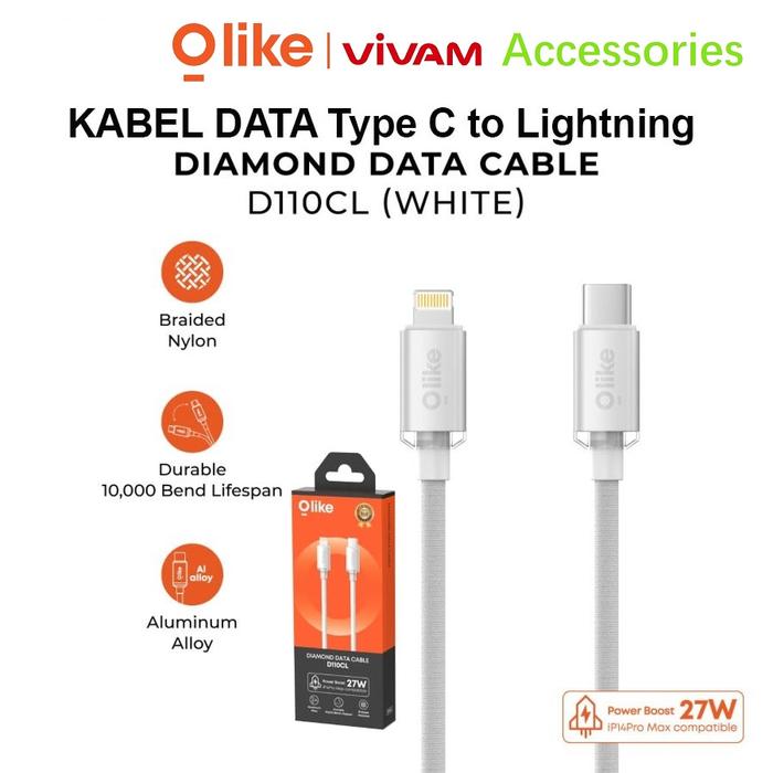 Jual Olike D110CL Kabel Data Style Diamond data Cable Type-C to ...