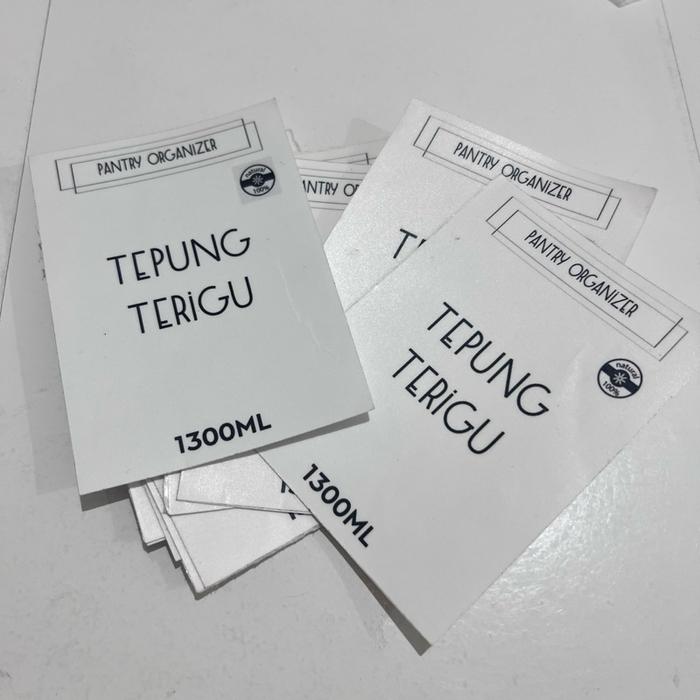 Jual ( STIKER SAJA NAMA TEPUNG ) REMPAH DAPUR AESTHETIC LABEL TULISAN ...