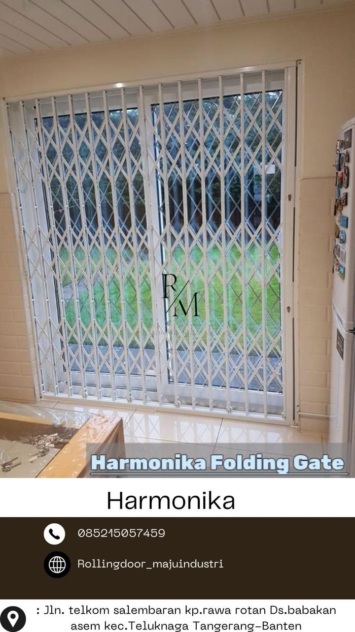 Jual Pintu harmonika, dengan plat besi standar cocok untuk kebutuhan ...