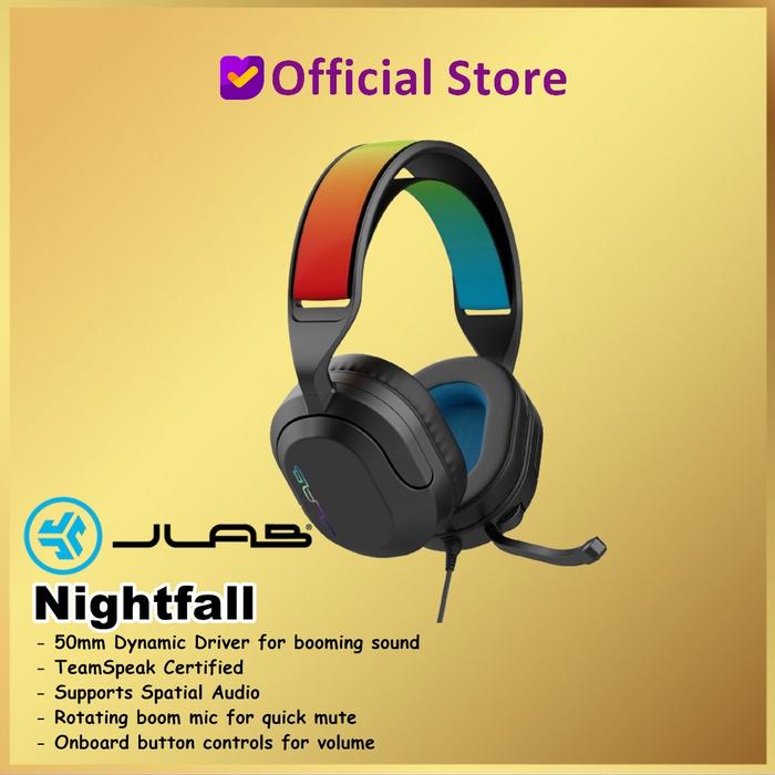 Promo Jlab Nightfall Wired Gaming Over-ear Headset Noise Cancelling ...