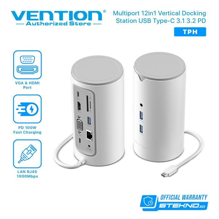 Promo Vention Multiport Vertical Docking Usb Type C All in One Cicil 0% ...