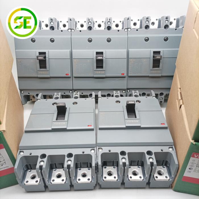 Jual MCCB Breaker VORGE VRZ250F 3P 250A 225A 200A 160A 125A 100A 3Pole 3Phase setara EZC250F 3 P ...