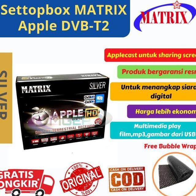 Jual TEKNIK-INDO SET TOP BOX MATRIX APPLE SILVER STB DVB T2 TV DIGITAL ...
