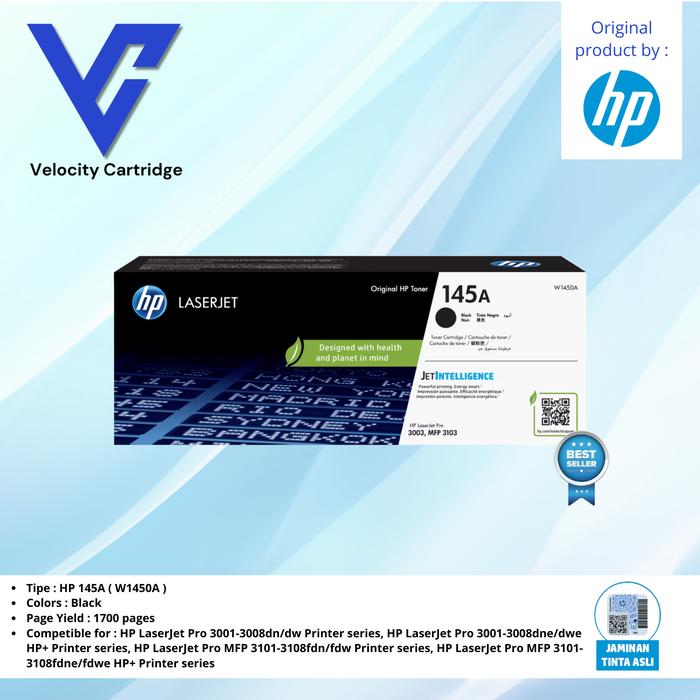 Jual Toner HP 145A Black Original LaserJet (W1450A) - Jakarta Selatan ...