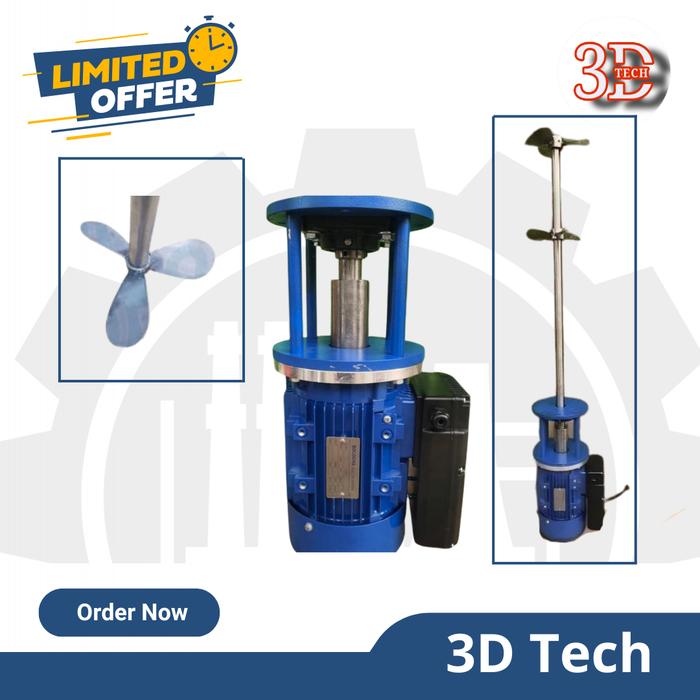 Jual Mixer agitator kimia SS304 0,37KW 0,5HP 3PH 2P Agitator Mixer Chemical - Jakarta Barat - 3D ...