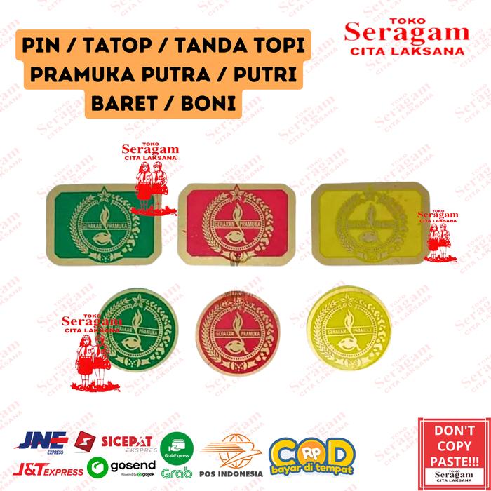 Jual PIN / EMBLEM / TATOP / TANDA TOPI PRAMUKA BARET / BONI - Pin ...