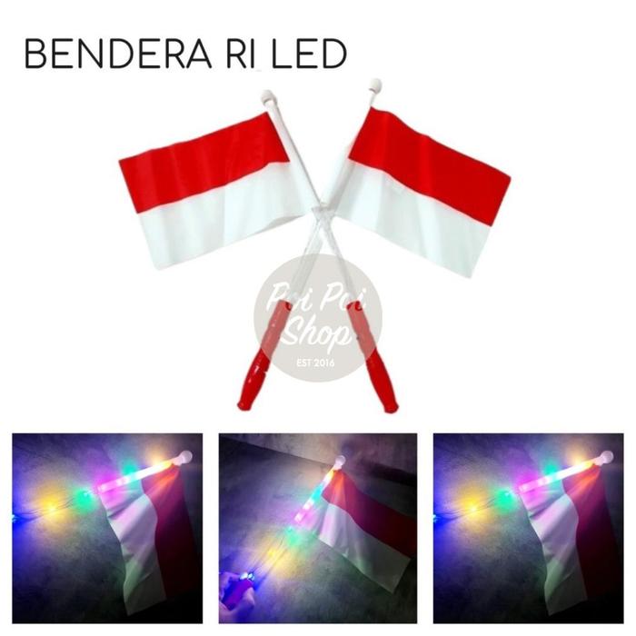 Jual Bendera Tangan Merah Putih LED 17 Agustus HUT RI Kemerdekaan ...