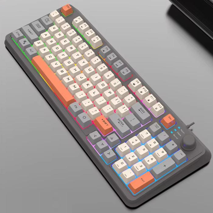 Promo Gaming Keyboard K820 - RGB Light Wired Keyboard / Mechanical Feel ...
