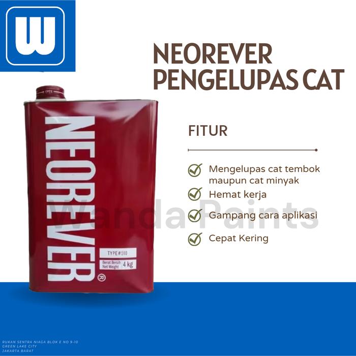 Jual PERONTOK CAT NEOREVER 4 KG / PENGHAPUS CAT / PEGUPAS CAT ...