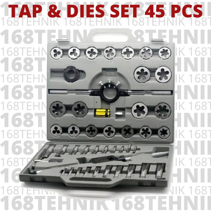 Jual TAP AND DIES SET M6-M24 METRIC ISI 45 PCS ALLOY STEEL / ALAT SENAI ...
