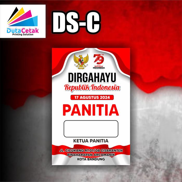 Jual Name Tag PANITIA HUT RI | Name Tag Panitia 17 Agustus atau Event ...