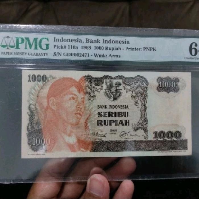 Jual uang kertas lama 1000 rupiah tahun 1968 jend.Soedirman - Kab ...