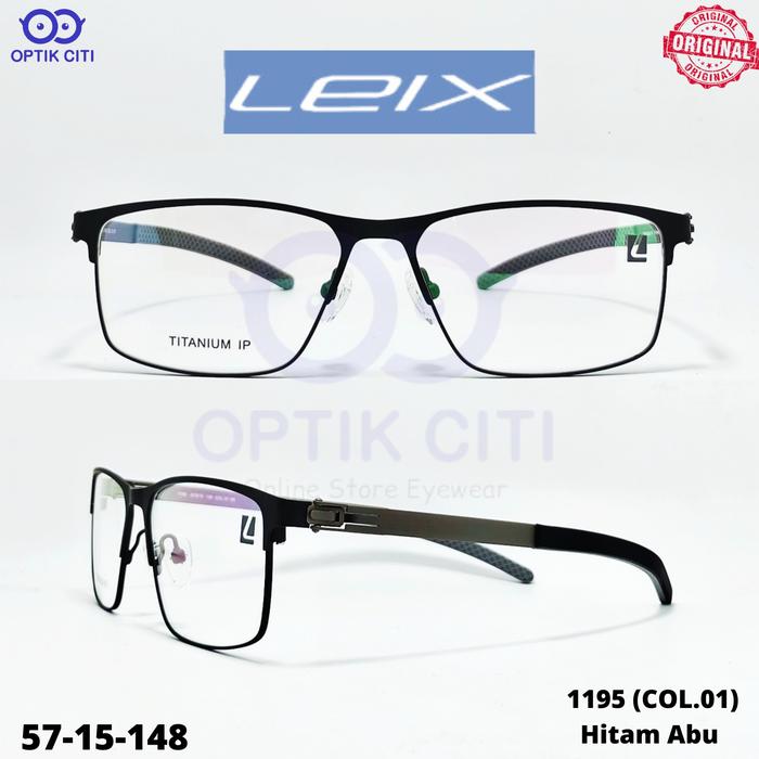 Jual Frame Kacamata Pria Titanium Super Ringan Original Leix 1195 - C01 ...
