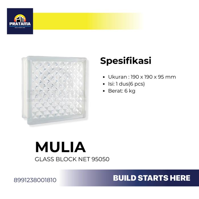 Jual GLASS BLOCK MULIA NET 95050 - Kab. Bekasi - PRATAMA SUPERMARKET ...