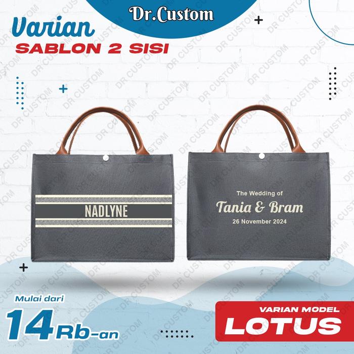 Promo Tas Hampers Sovenir Custom Sablon-Tas Seminar-Tas Arisan-Totebag ...