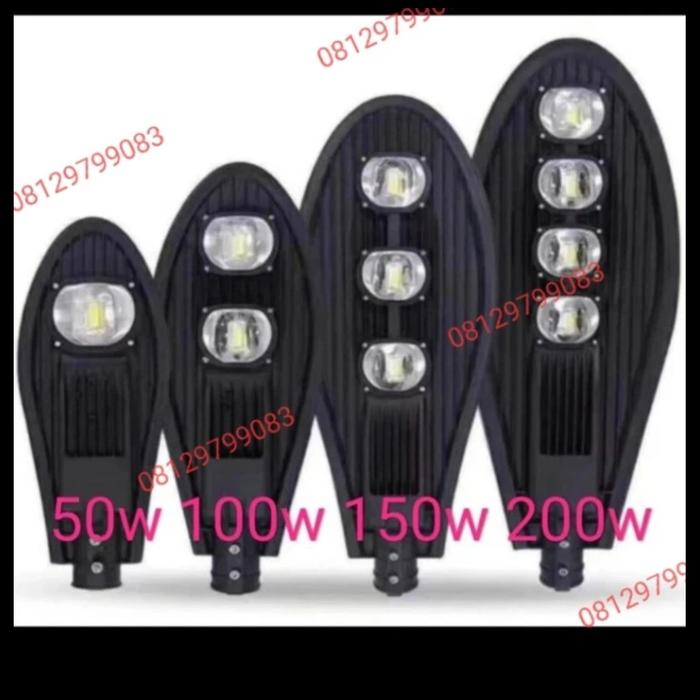 Jual lampu pju jalan led 30w 50w 100w 200w 300w street light tembak ...