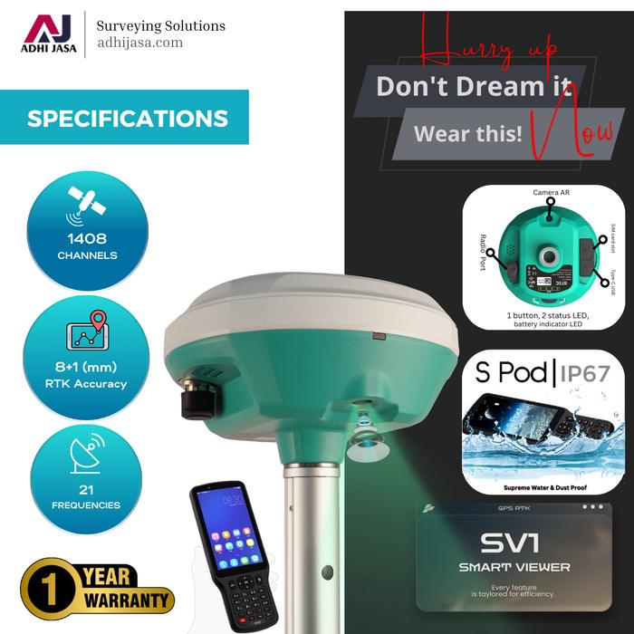 Jual GPS RTK STEC SATELIT SV1 GNSS-RTK GNSS- IMU STATIK GNSS GEODETIK - Kab. Bandung - CV Adhi ...