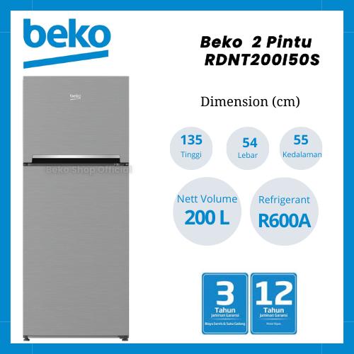 Jual Beko Kulkas 2 Pintu 200 L RDNT200I50S Grey - Jakarta Utara - Beko ...