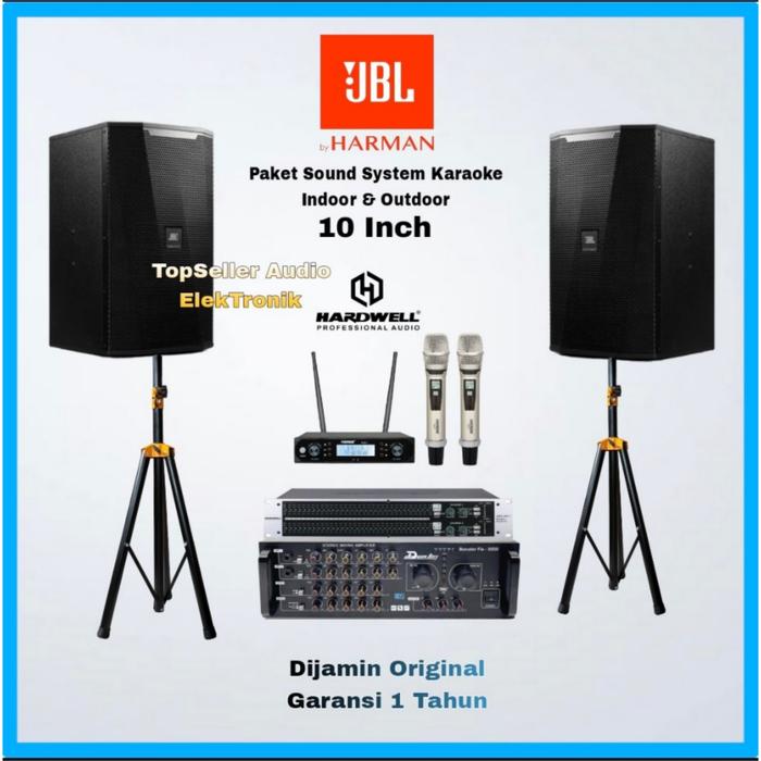 Jual Paket Sound System JBL 10 MTS Original Karaoke Amplifier 2 Mic ...