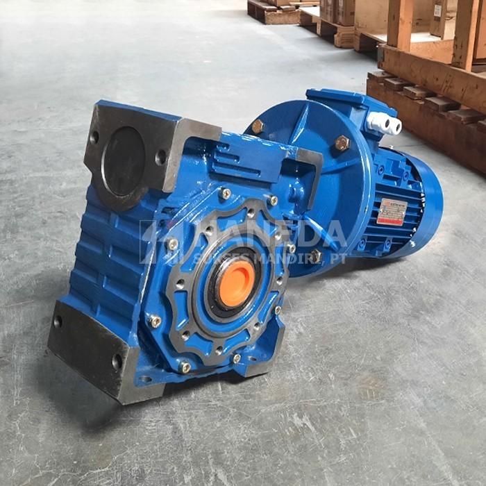 Jual Gearbox Set NMRV 130 CW 4P 5.5KW 7.5HP 3PHASE 1500RPM - 1:10 ...