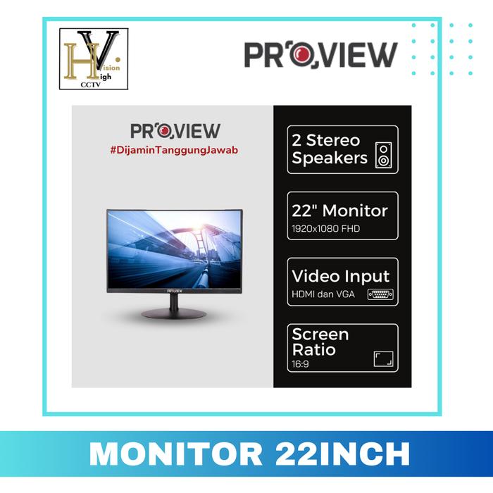 Jual PROVIEW LED Monitor 22Inch untuk CCTV PRO-LED22A-2K - Kota ...